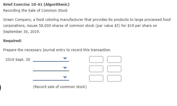 Solved Brief Exercise 10-41 (Algorithmic) Recording the sale | Chegg.com