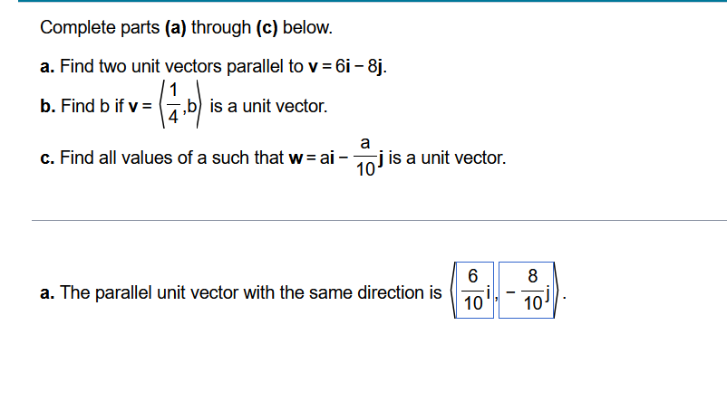 Solved Complete parts (a) through (c) below. a. Find two | Chegg.com