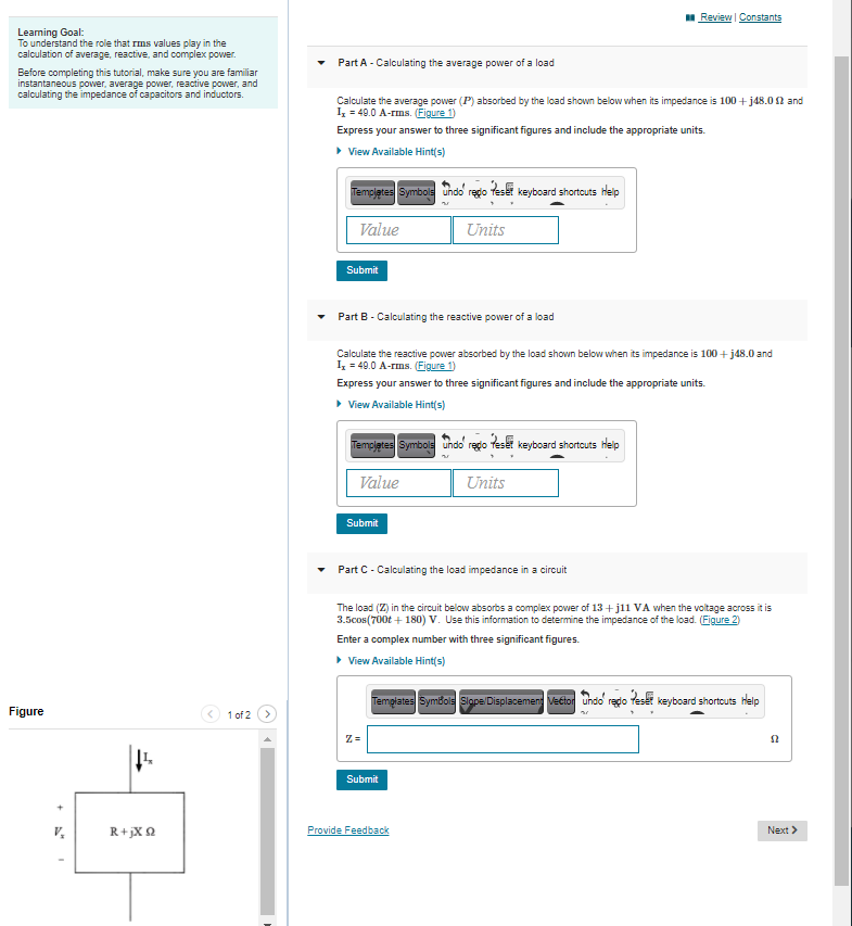 Solved a) Calculate the average power (P) absorbed by the | Chegg.com