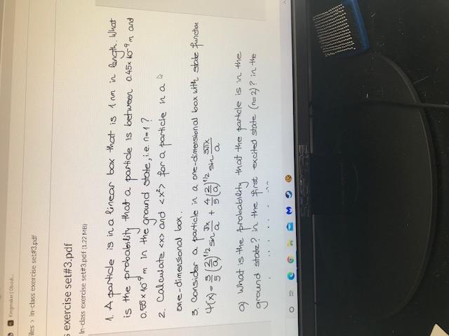 Solved 3 londe les > In-class exercise set3.pdf exercise | Chegg.com