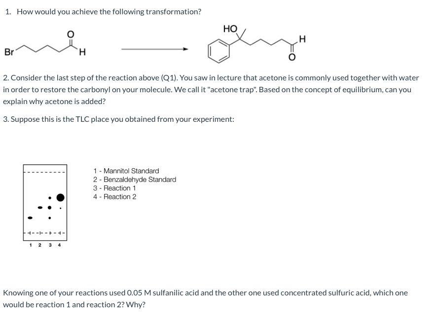 Solved 1. How would you achieve the following | Chegg.com
