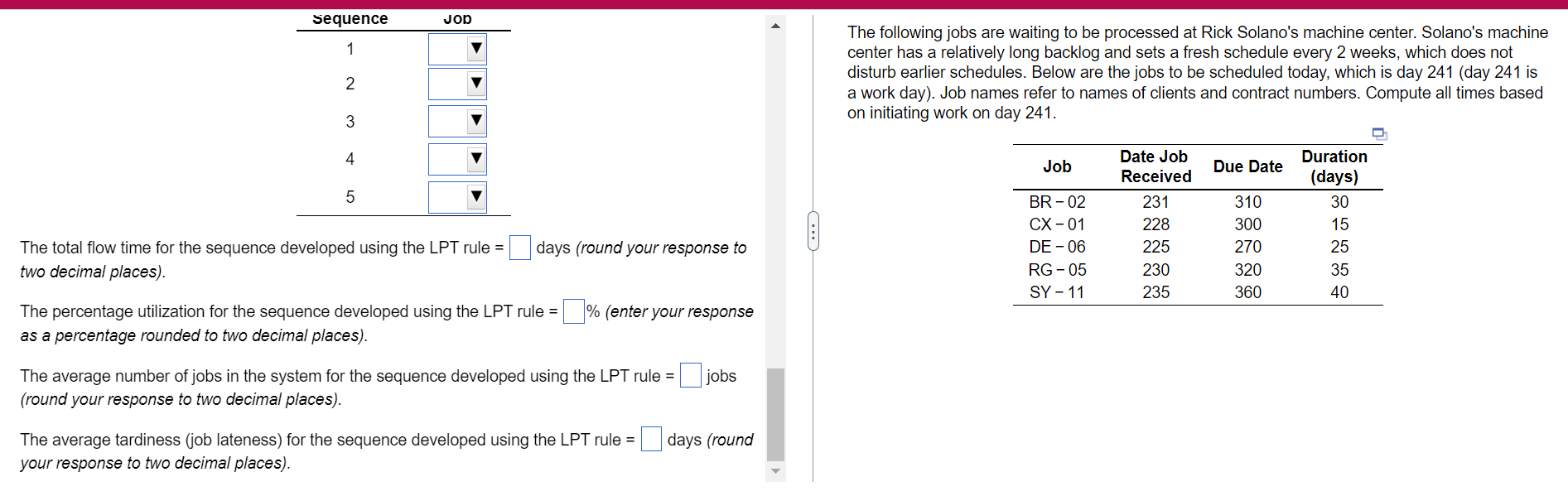 Solved Using the FCFS (first come, first served) decision | Chegg.com
