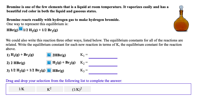 Solved Bromine is one of the few elements that is a liquid | Chegg.com