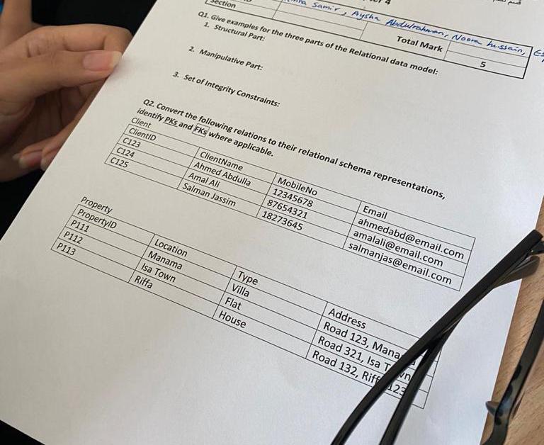 Solved 3. Setofintegrity constraints:Q3. Consider two sets: | Chegg.com