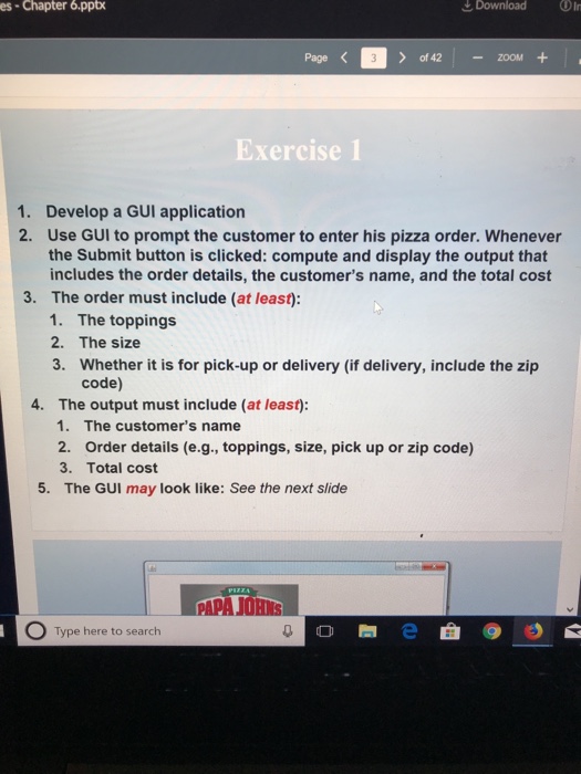 Solved es Chapter 6.ppt Download OIm Page Exercise 1 1. 2. | Chegg.com