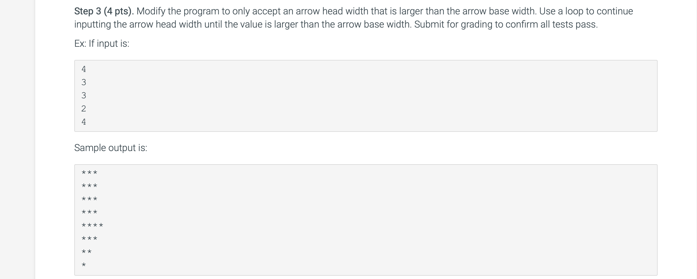 Solved 5.25 LAB*: Program: DraWIng a nalt arrow Program | Chegg.com