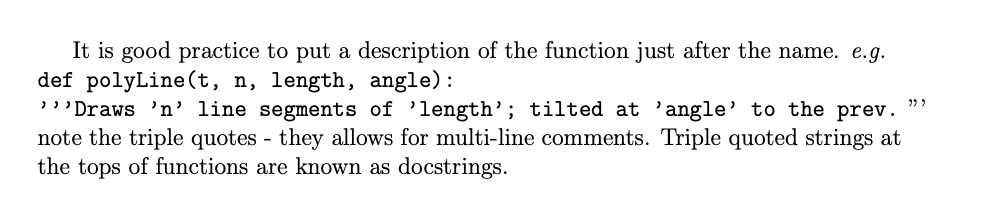 Solved Ex. 1 Write a function polyLine(...) that draws n | Chegg.com