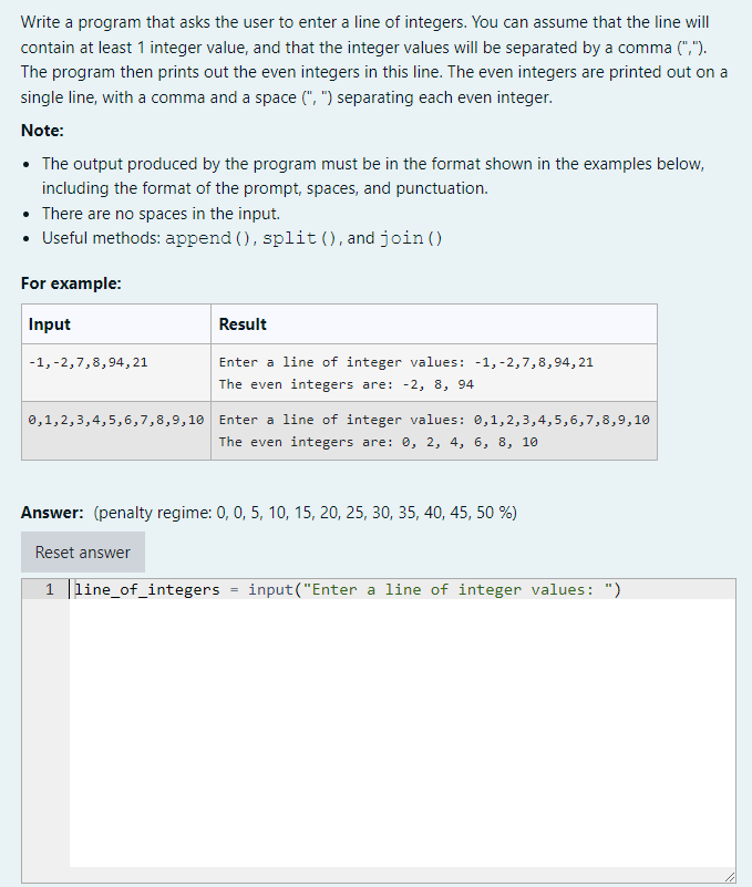 Solved Write a program that prompts the user to enter some | Chegg.com