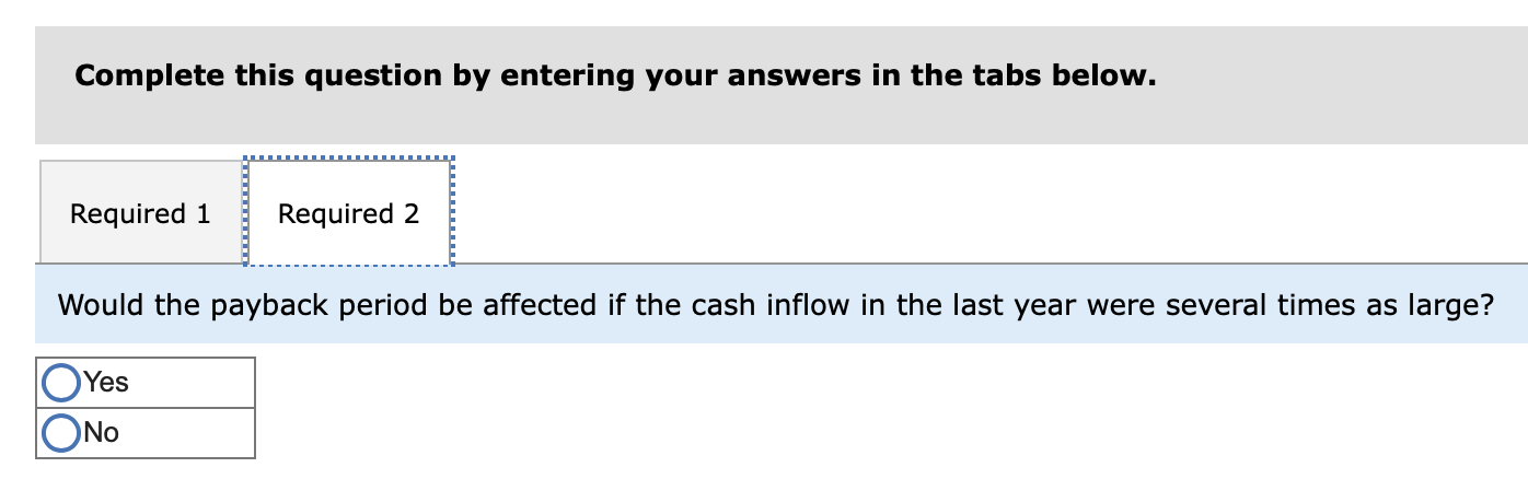 Solved Required: 1. Determine the payback period of the | Chegg.com