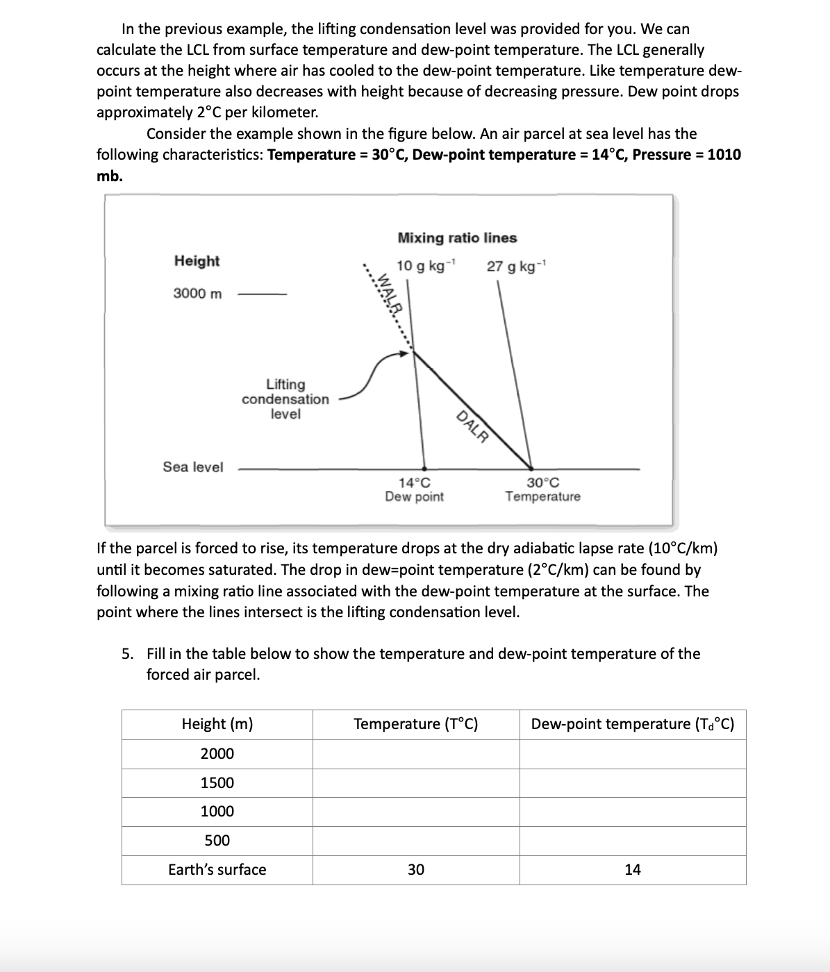 Solved In the previous example, the lifting condensation | Chegg.com