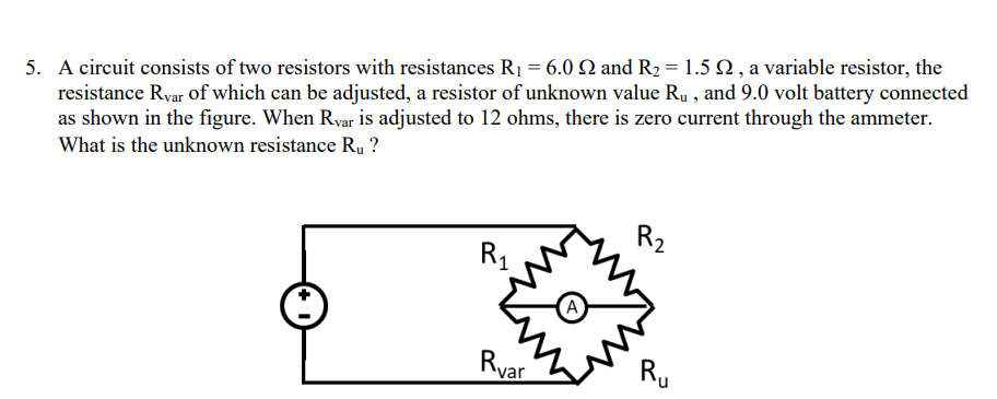 Solved 5. A circuit consists of two resistors with | Chegg.com