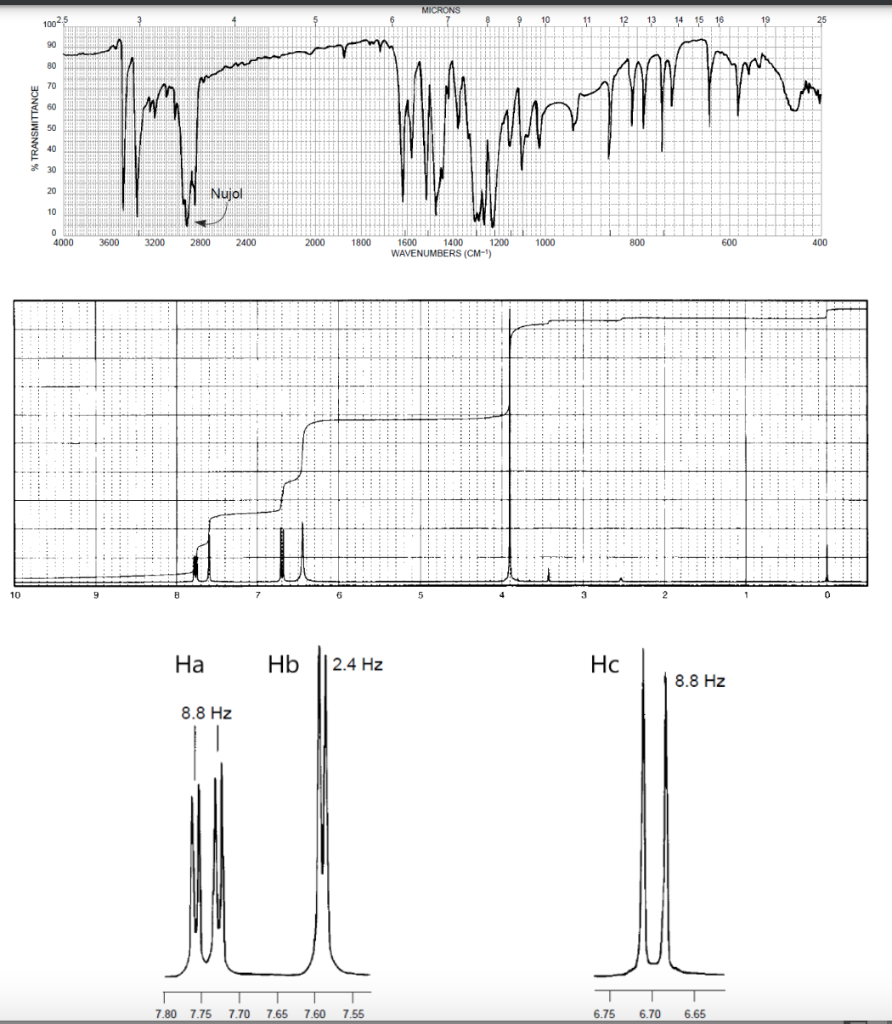 A compound ha formula C7H8N2O3 and presents the | Chegg.com