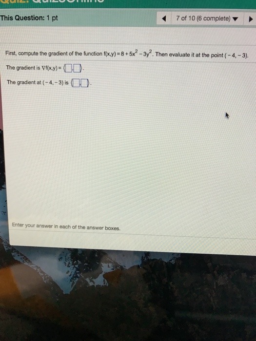 Solved First, compute the gradient of the function f (x, y) | Chegg.com