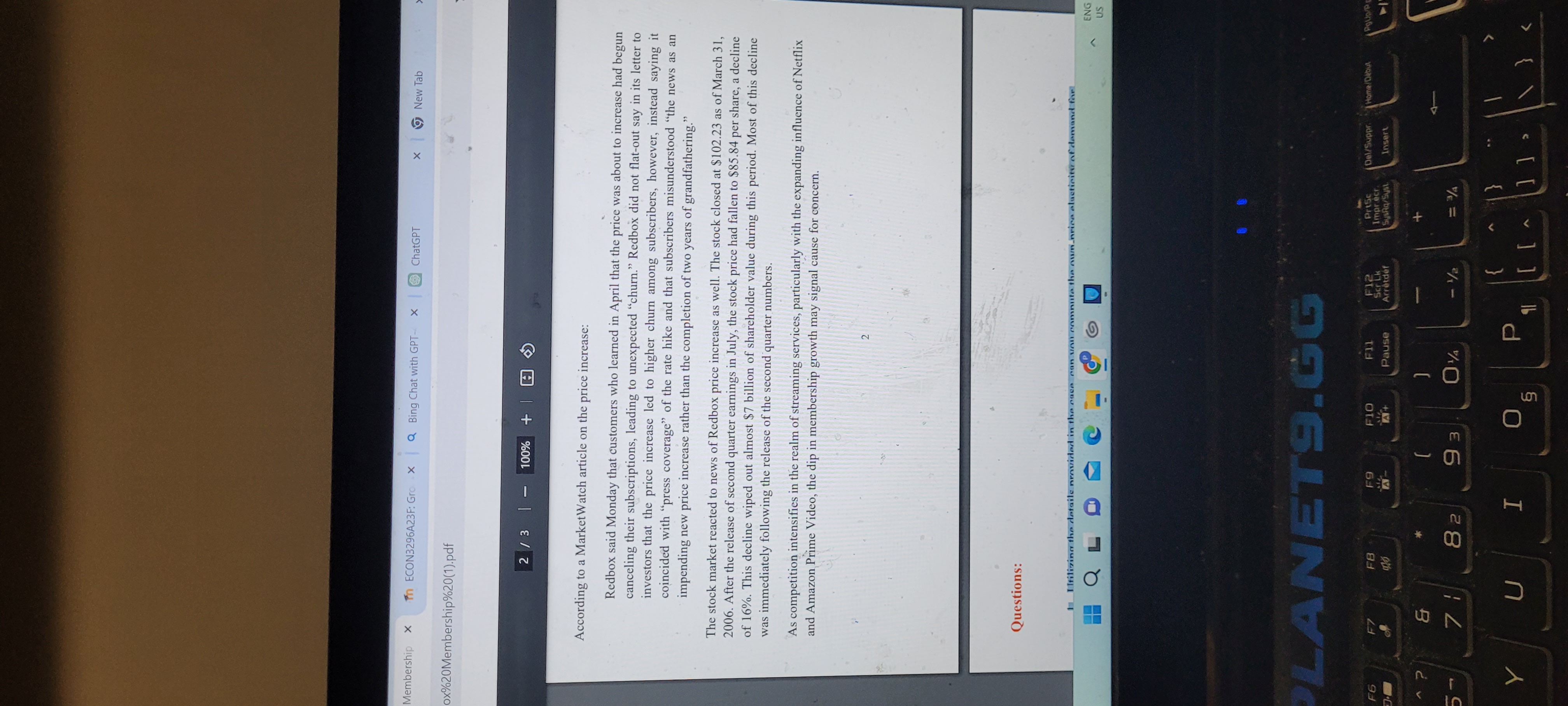 Solved In 2006, Redbox faced some membership challenges due | Chegg.com