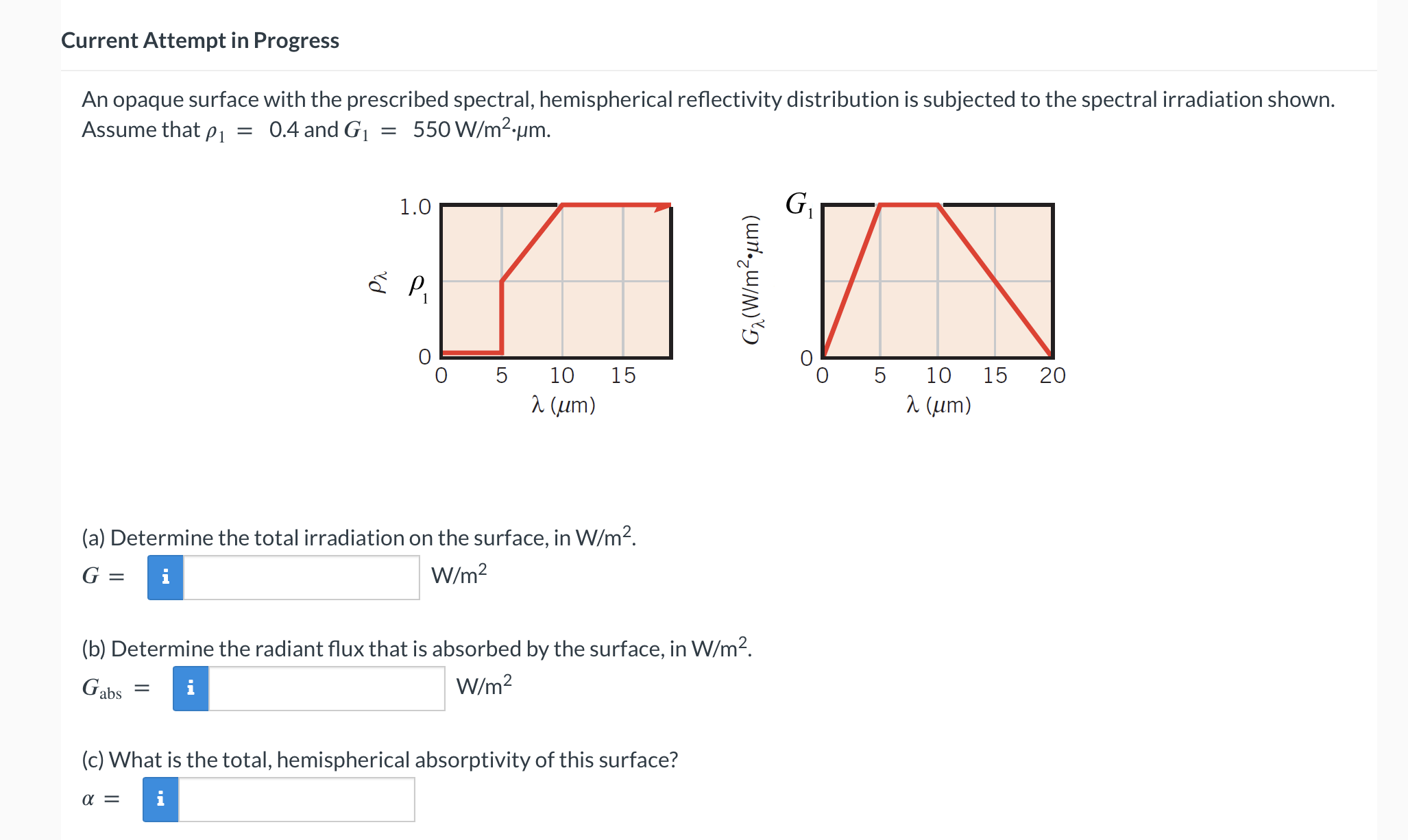 Solved Current Attempt in ﻿ProgressAn ﻿opaque surface with | Chegg.com