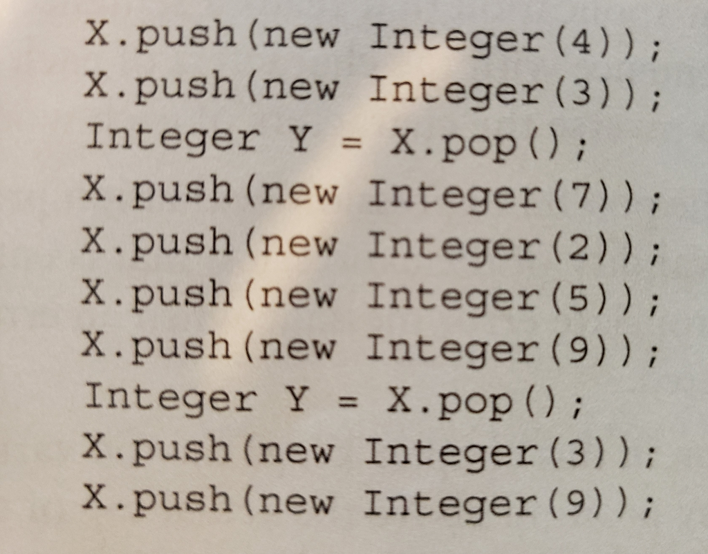 Solved Data Structures: STACKS Find the resulting stack from | Chegg.com