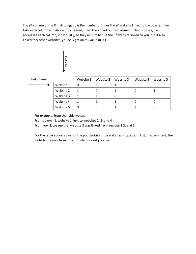 Eigenvalue Problems 3 The Popularity Problem Use 9155