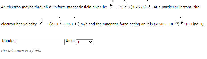 Solved An electron moves through a uniform magnetic field | Chegg.com