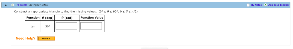 Solved Construct an appropriate triangle to find the missing | Chegg.com