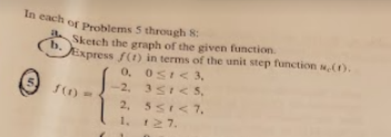 Solved In each of Problems 5 through 8: b. Sketch the graph | Chegg.com