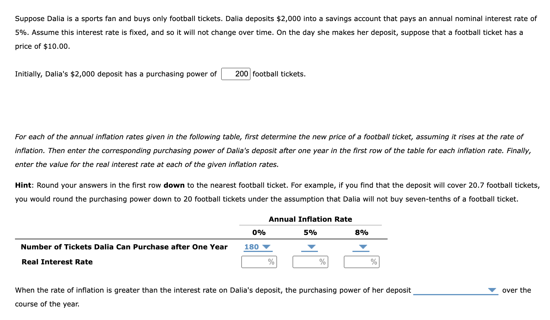 Solved Suppose Dalia is a sports fan and buys only football | Chegg.com
