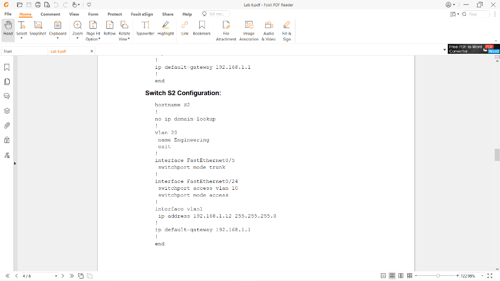 Addressing TableObjectives Part 1: Build the Network | Chegg.com