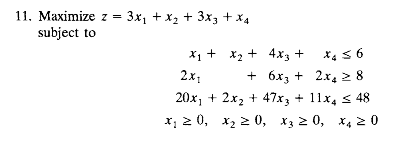 Solved In Exercises 6-12 solve the given linear programming | Chegg.com