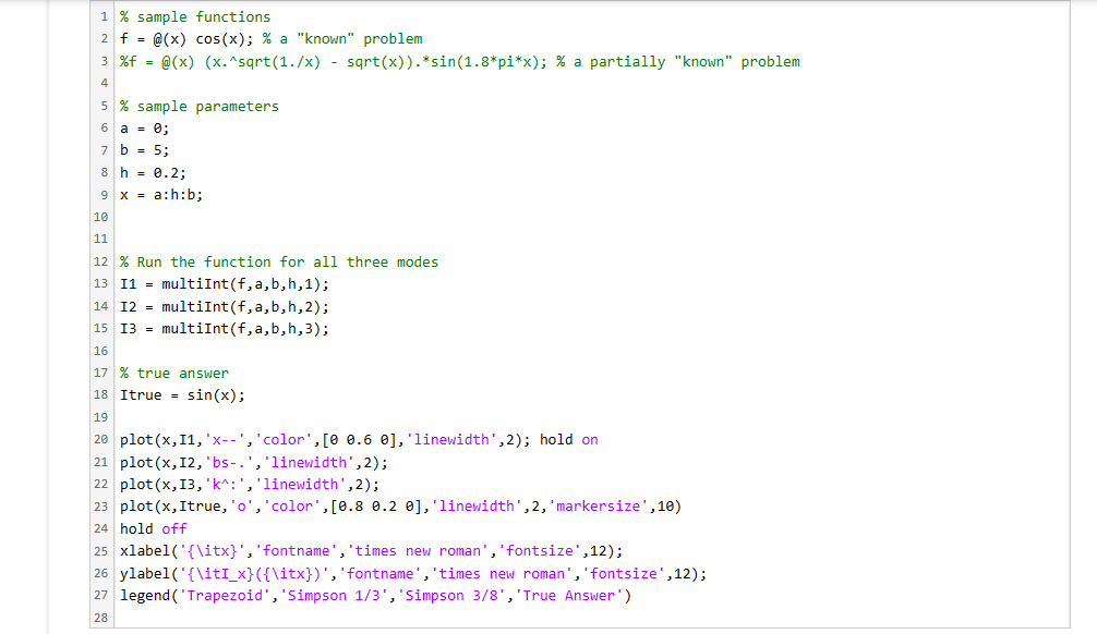 Solved Numerical Integration: Multi-Rule Integrator Write a | Chegg.com