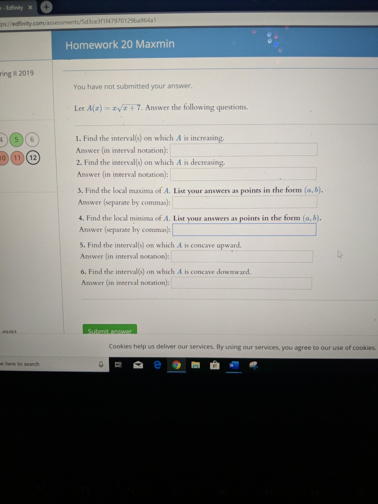 Solved Edfinity X Ps Assessments 5d3ce 3