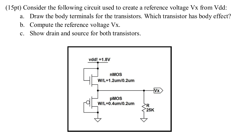 Solved (15pt) Consider the following circuit used to create | Chegg.com