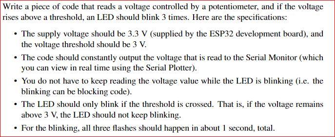 Solved Write a piece of code that reads a voltage controlled | Chegg.com