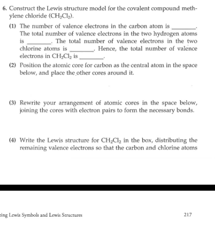 Solved Construct the Lewis structure model for the covalent | Chegg.com