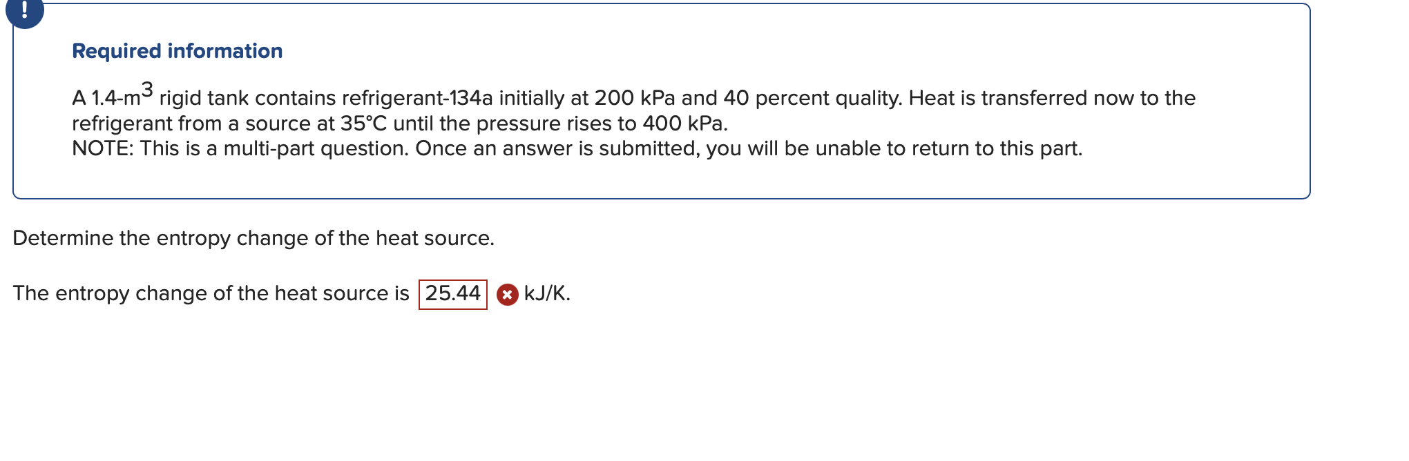 Solved Required information A 1.4-m m3 rigid tank contains | Chegg.com