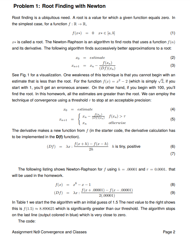 Solved Root finding is a ubiquitous need. A root is a value | Chegg.com