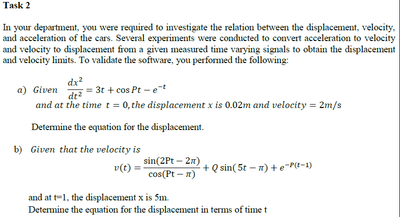Solved Scenario You are assigned a role as a mechanical | Chegg.com