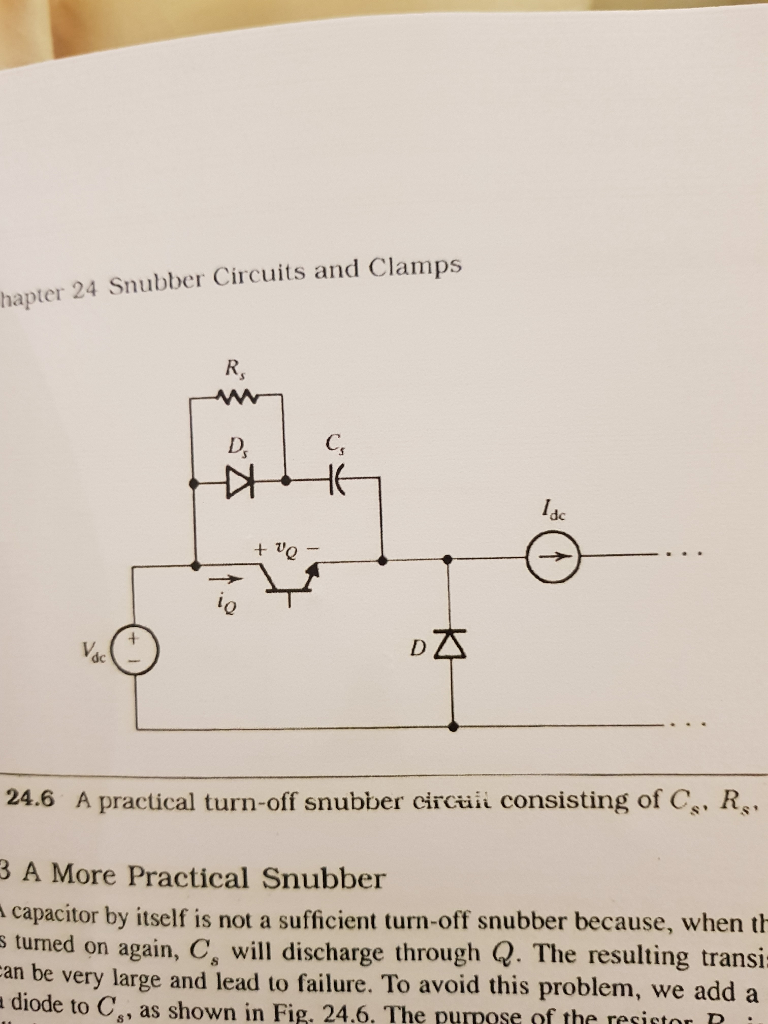 hapter 24 Snubber Circuits and Clamps R, D, C, dc 1O | Chegg.com