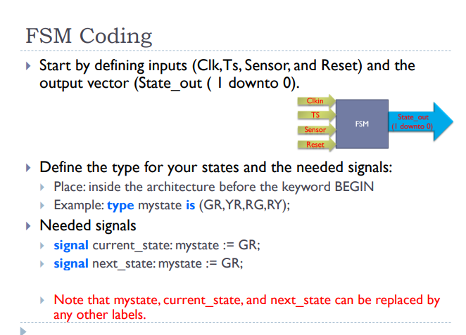 Solved FSM General Recommendations Recommended method for | Chegg.com