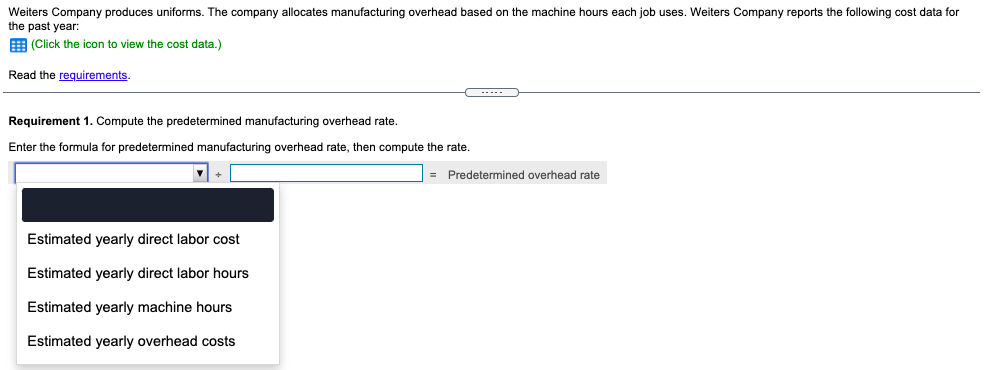 Solved Direct labor hours.. Machine hours... Depreciation on | Chegg.com
