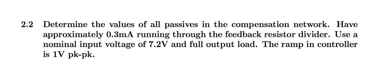 2 Control Loop Compensation Design a compensator for | Chegg.com