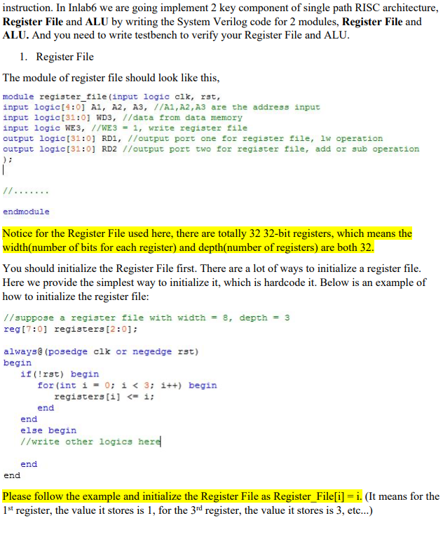 System Verilog help, will like helpful solutions. | Chegg.com