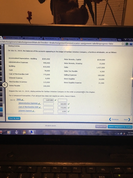 Solved Peter Bronsky capital on the bottom left is marked | Chegg.com