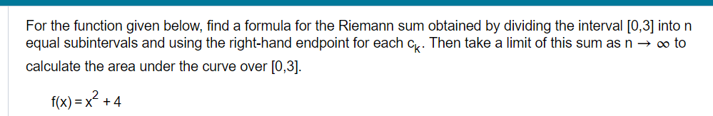 Solved For the function given below, find a formula for the | Chegg.com