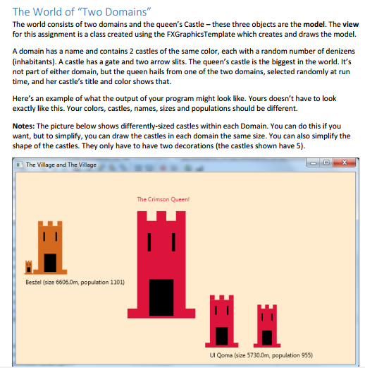 Solved The World of "Two Domains" The world consists of two | Chegg.com