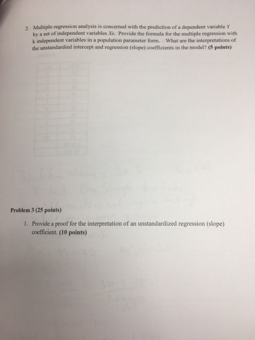 Solved Multiple regression analysis is concerned with the | Chegg.com