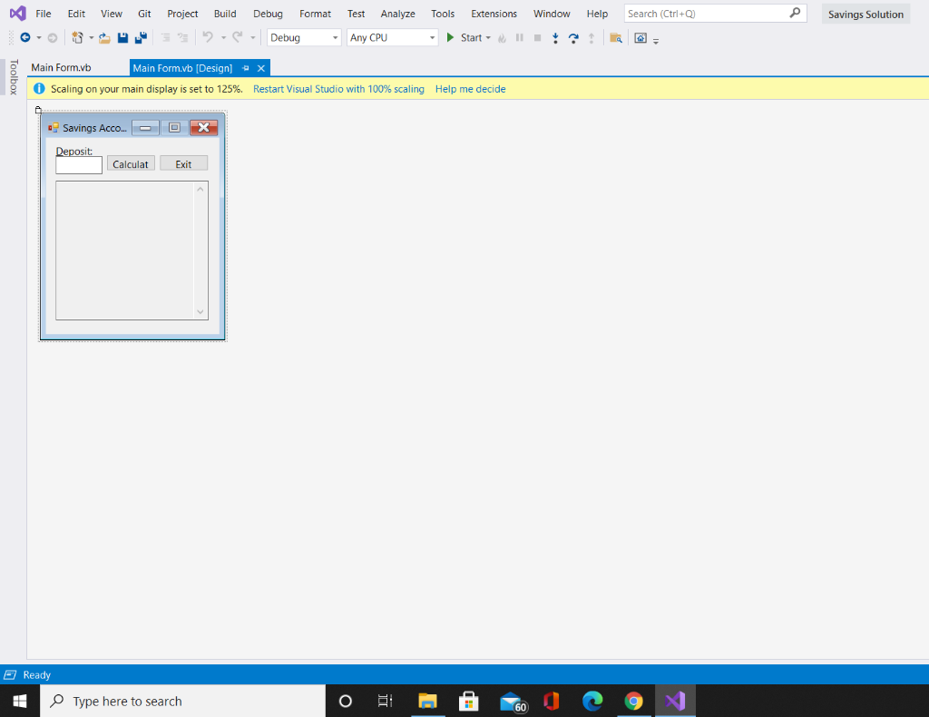 Solved In this exercise, you modify the Savings Account | Chegg.com