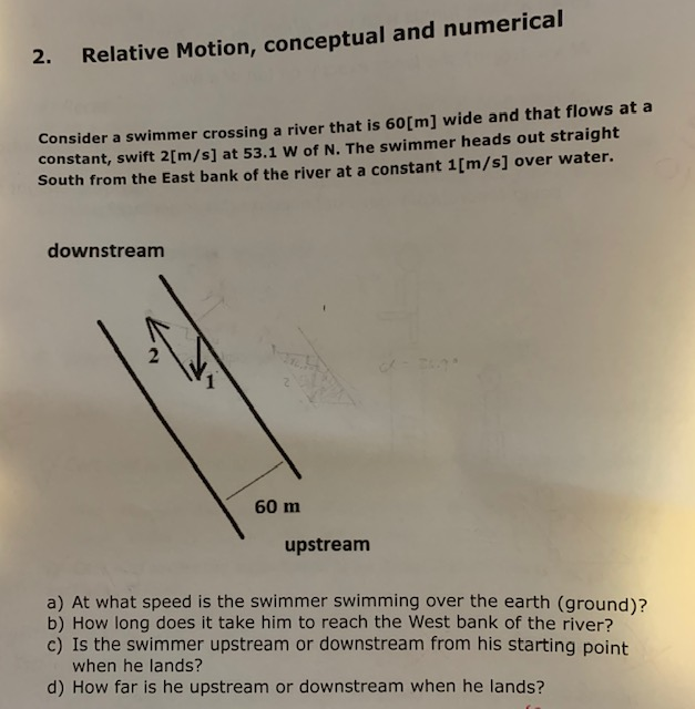 Solved 2. Relative Motion, conceptual and numerical Consider | Chegg.com