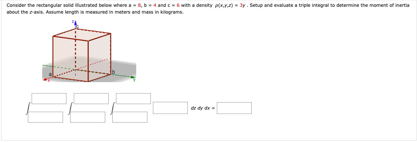 Solved Consider the rectangular solid illustrated below | Chegg.com