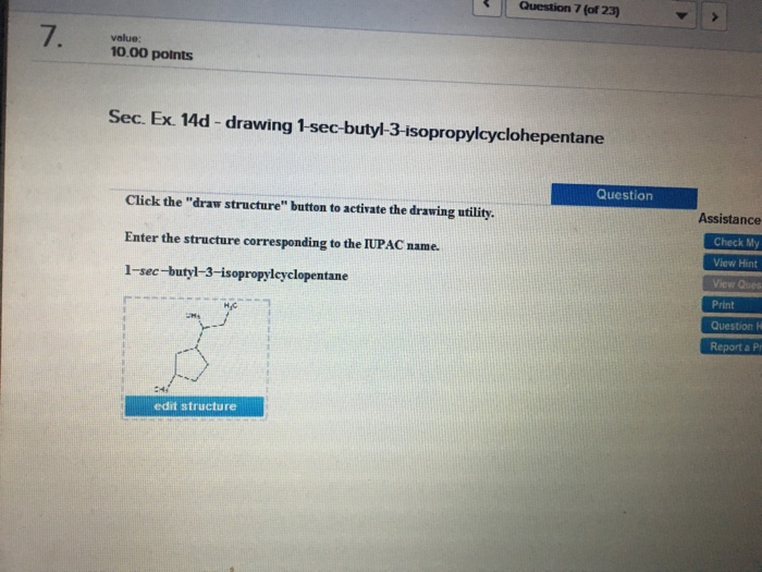 Solved Enter the structure corresponding to the IUPAC name. | Chegg.com