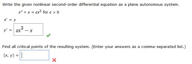 Solved Write the given nonlinear second-order differential | Chegg.com