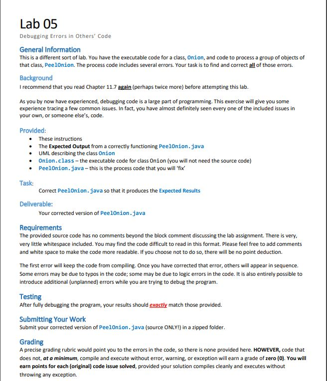 Solved Lab 05 Debugging Errors In Others Code General